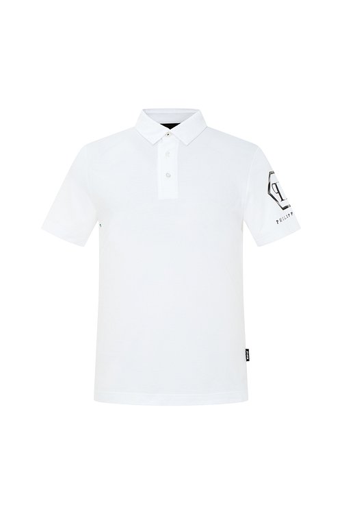 Philipp Plein Golf필립플레인 골프 Men 헥사 슬리브 프린트 폴로 셔츠 Sivillage 에스아이빌리지