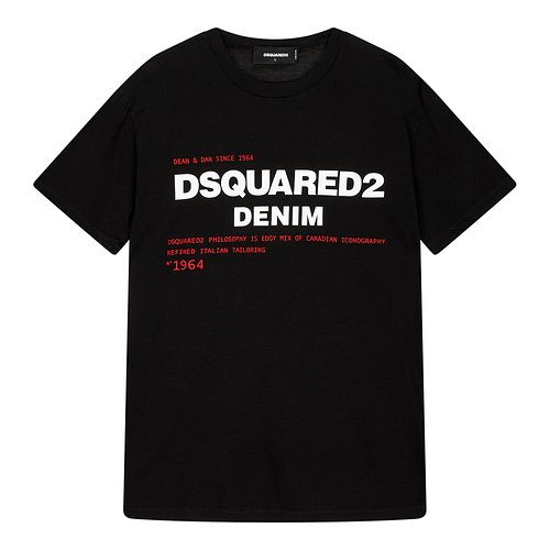 Dsquared2디스퀘어드2 남성 로고 레터링 크루넥 티셔츠 Sivillage 에스아이빌리지