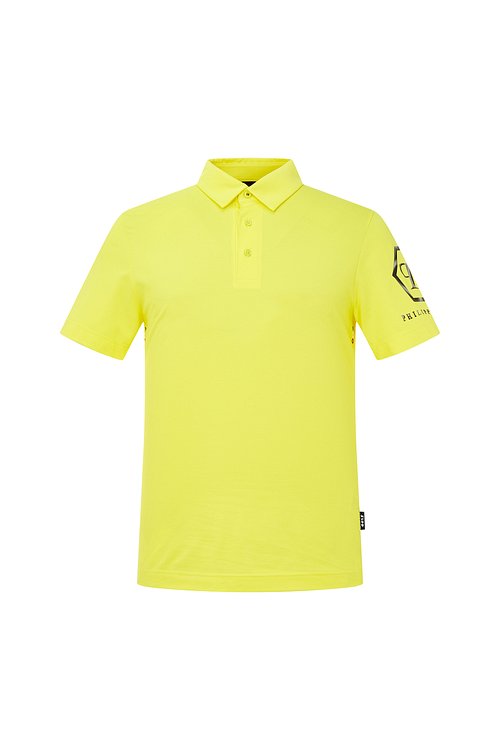 Philipp Plein Golf필립플레인 골프 Men 헥사 슬리브 프린트 폴로 셔츠 Sivillage 에스아이빌리지