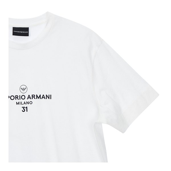 Emporio Armani엠포리오 아르마니 남성 밀라노 로고 코튼 티셔츠 Sivillage 에스아이빌리지