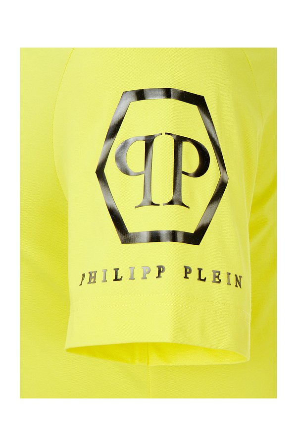 Philipp Plein Golf필립플레인 골프 Men 헥사 슬리브 프린트 폴로 셔츠 Sivillage 에스아이빌리지