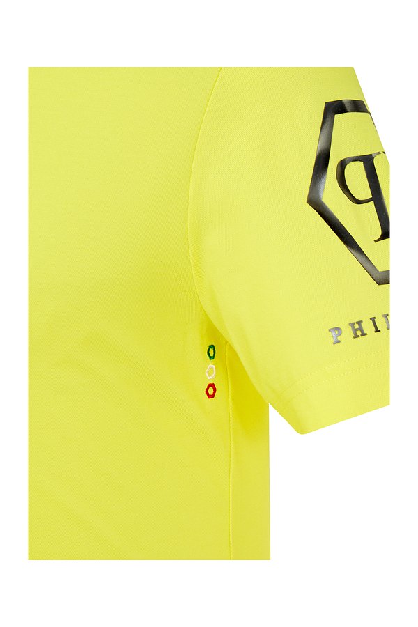 Philipp Plein Golf필립플레인 골프 Men 헥사 슬리브 프린트 폴로 셔츠 Sivillage 에스아이빌리지