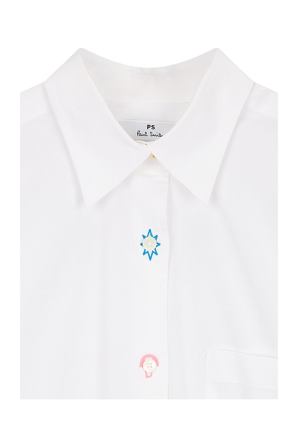 Paul Smith폴스미스 Ps Paul Smith 여성 자수 버튼 스트레치 셔츠 Sivillage 에스아이빌리지