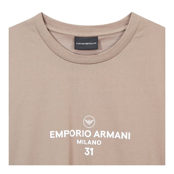 Emporio Armani엠포리오 아르마니 남성 밀라노 로고 코튼 티셔츠 Sivillage 에스아이빌리지