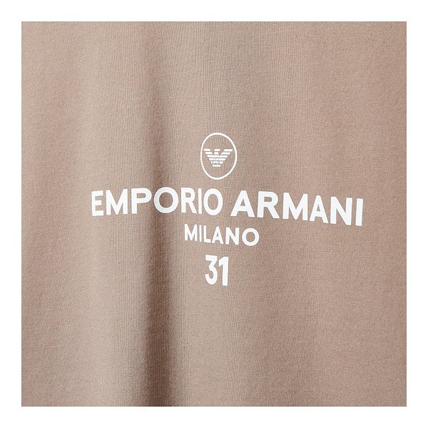 Emporio Armani엠포리오 아르마니 남성 밀라노 로고 코튼 티셔츠 Sivillage 에스아이빌리지