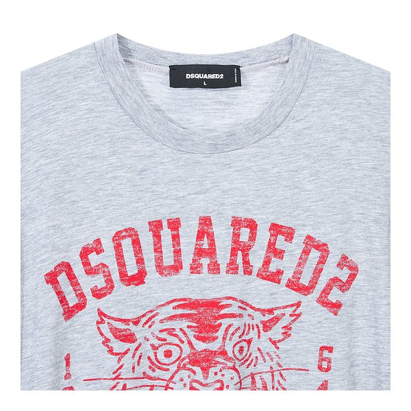 Dsquared2디스퀘어드2 타이거 로고 프린트 티셔츠 Sivillage 에스아이빌리지