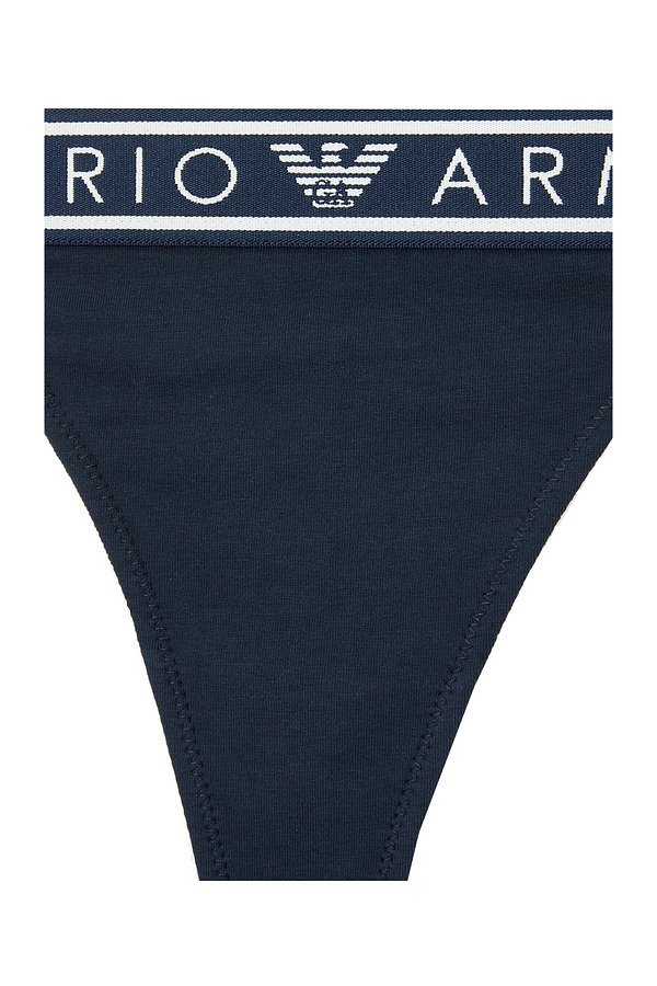 Emporio Armani Underwear엠포리오 아르마니 언더웨어 여성 라인 로고 밴딩 솔리드 티팬티 Si