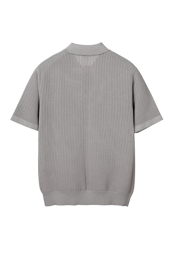 Allegri알레그리 라이트 그린 Functional Cotton 와플조직 카라넥 스웨터 Arsw3b501e1 Si