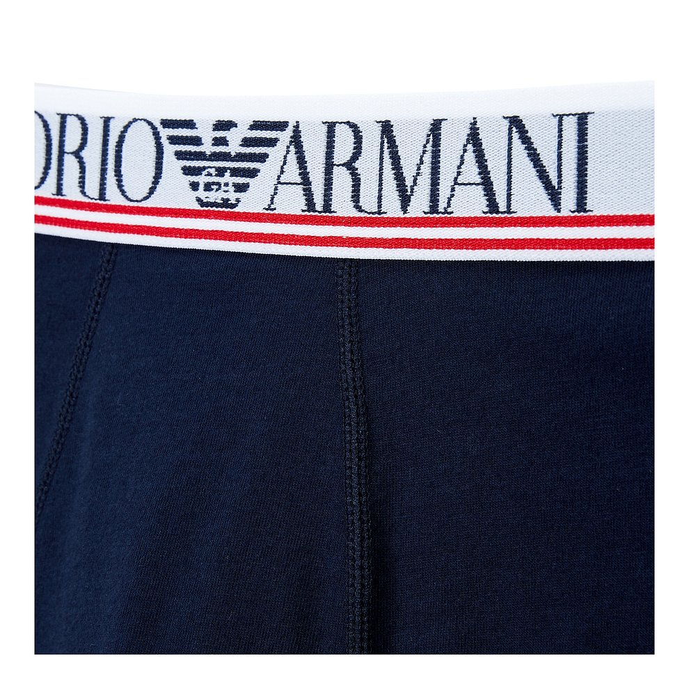 Emporio Armani Underwear엠포리오 아르마니 언더웨어 남성 씬 더블 라인 로고 밴딩 드로즈 Si