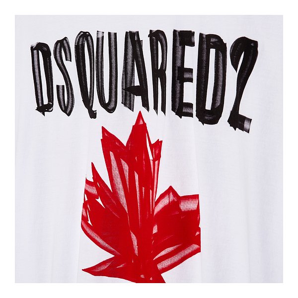 Dsquared2디스퀘어드2 남성 메이플 로고 그래픽 티셔츠 Sivillage 에스아이빌리지
