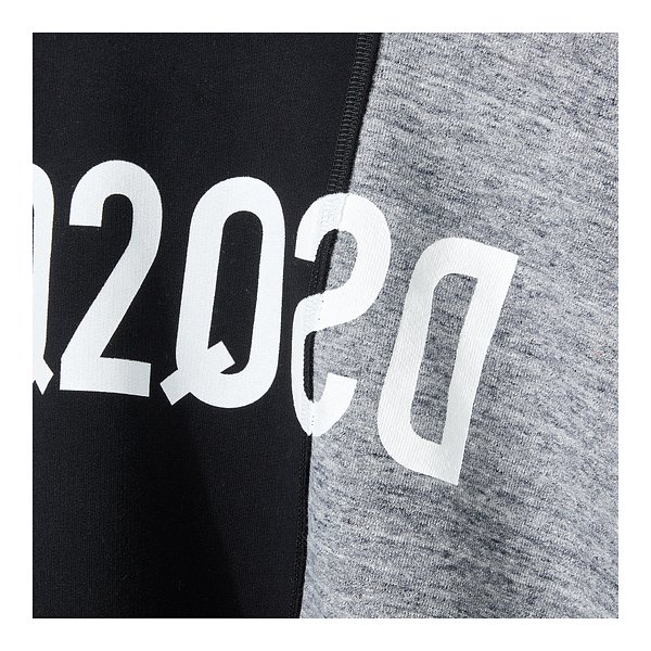 Dsquared2디스퀘어드2 로고 프린트 컬러 블록 후드 티셔츠 Sivillage 에스아이빌리지