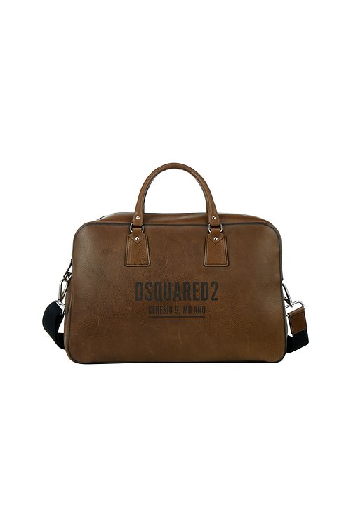 Dsquared2디스퀘어드2 로고 프린트 스퀘어 트래블백 Sivillage 에스아이빌리지