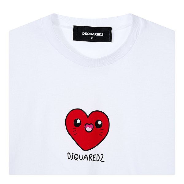 Dsquared2디스퀘어드2 하트 프린트 크루넥 티셔츠 Sivillage 에스아이빌리지