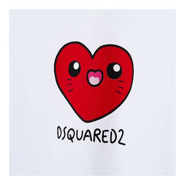 Dsquared2디스퀘어드2 하트 프린트 크루넥 티셔츠 Sivillage 에스아이빌리지