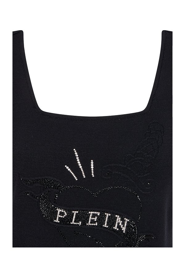 Philipp Plein Golf필립플레인 골프 Women 크롬 스프링 스웨터 스퀘어 넥 베스트 Sivillage