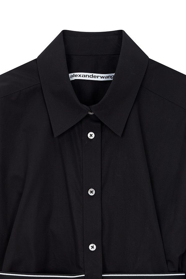 Alexanderwang알렉산더왕 로고 밴딩 셔츠 원피스 Sivillage 에스아이빌리지