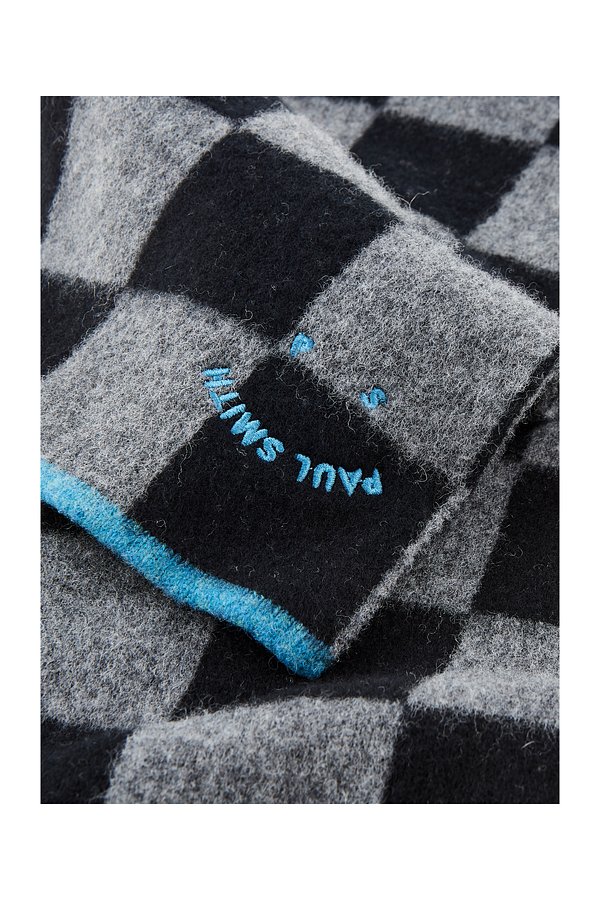 Paul Smith폴스미스 Ps Paul Smith 해피 로고 체커보드 스카프 Sivillage 에스아이빌리지