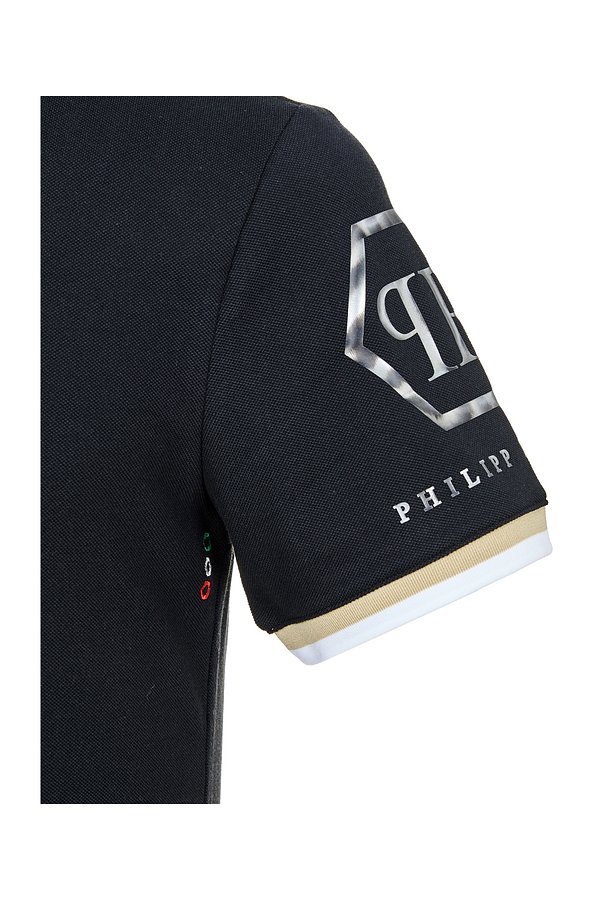 Philipp Plein Golf필립플레인 골프 Men 헥사 슬리브 프린트 폴로 셔츠 Sivillage 에스아이빌리지