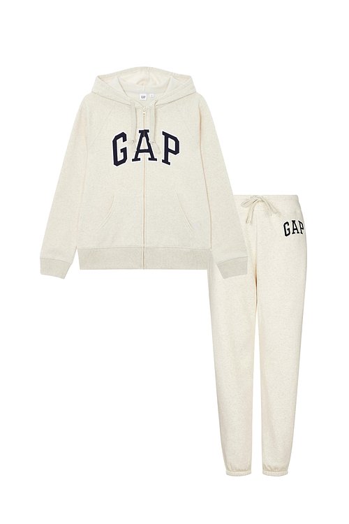 Gap Adults갭 여성 헤리티지 로고 래글런 후드 집업 And 조거 팬츠 Sivillage 에스아이빌리지