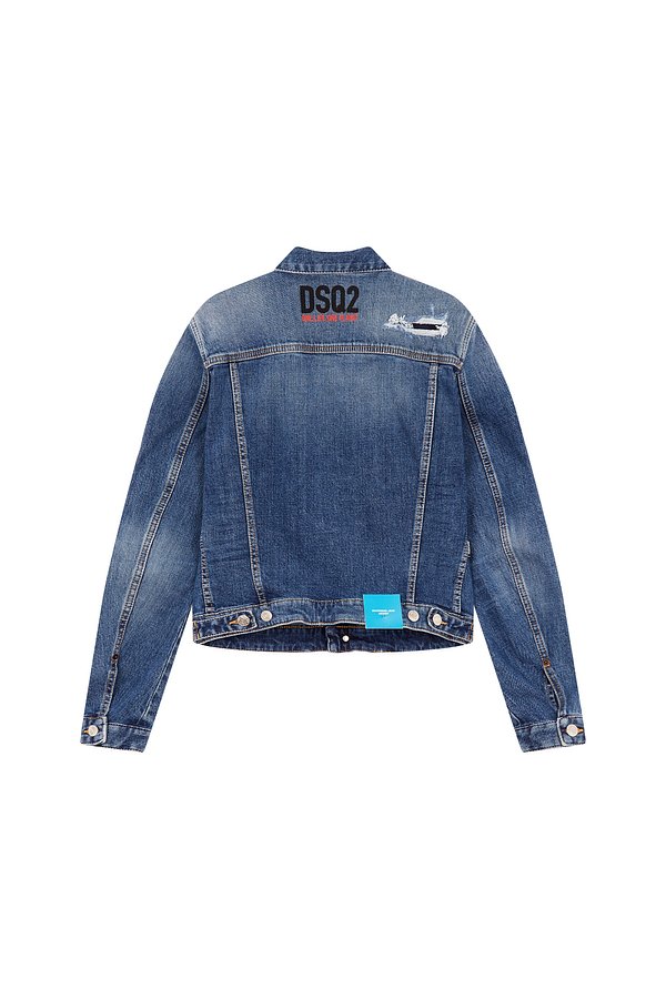 Dsquared2디스퀘어드2 여성 스머프 패치 데님 자켓 Sivillage 에스아이빌리지