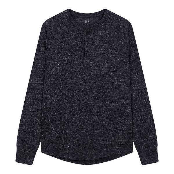 Gap Adults갭 ★갭 남성 19년 Fall★ 멜란지 헨리넥 티셔츠 Sivillage 에스아이빌리지