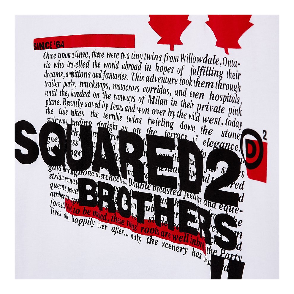 Dsquared2디스퀘어드2 레터링 로고 그래픽 티셔츠 Sivillage 에스아이빌리지