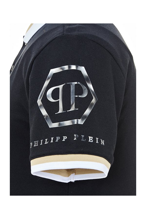 Philipp Plein Golf필립플레인 골프 Men 헥사 슬리브 프린트 폴로 셔츠 Sivillage 에스아이빌리지