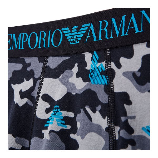 Emporio Armani Underwear엠포리오 아르마니 언더웨어 남성 밀리터리 앤 로고 패턴 드로즈 Si