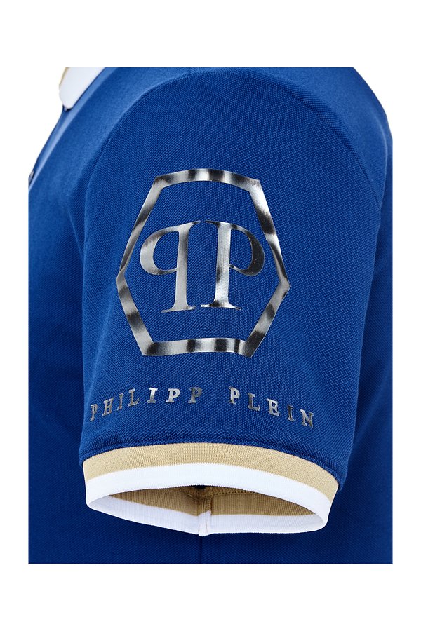 Philipp Plein Golf필립플레인 골프 Men 헥사 슬리브 프린트 폴로 셔츠 Sivillage 에스아이빌리지