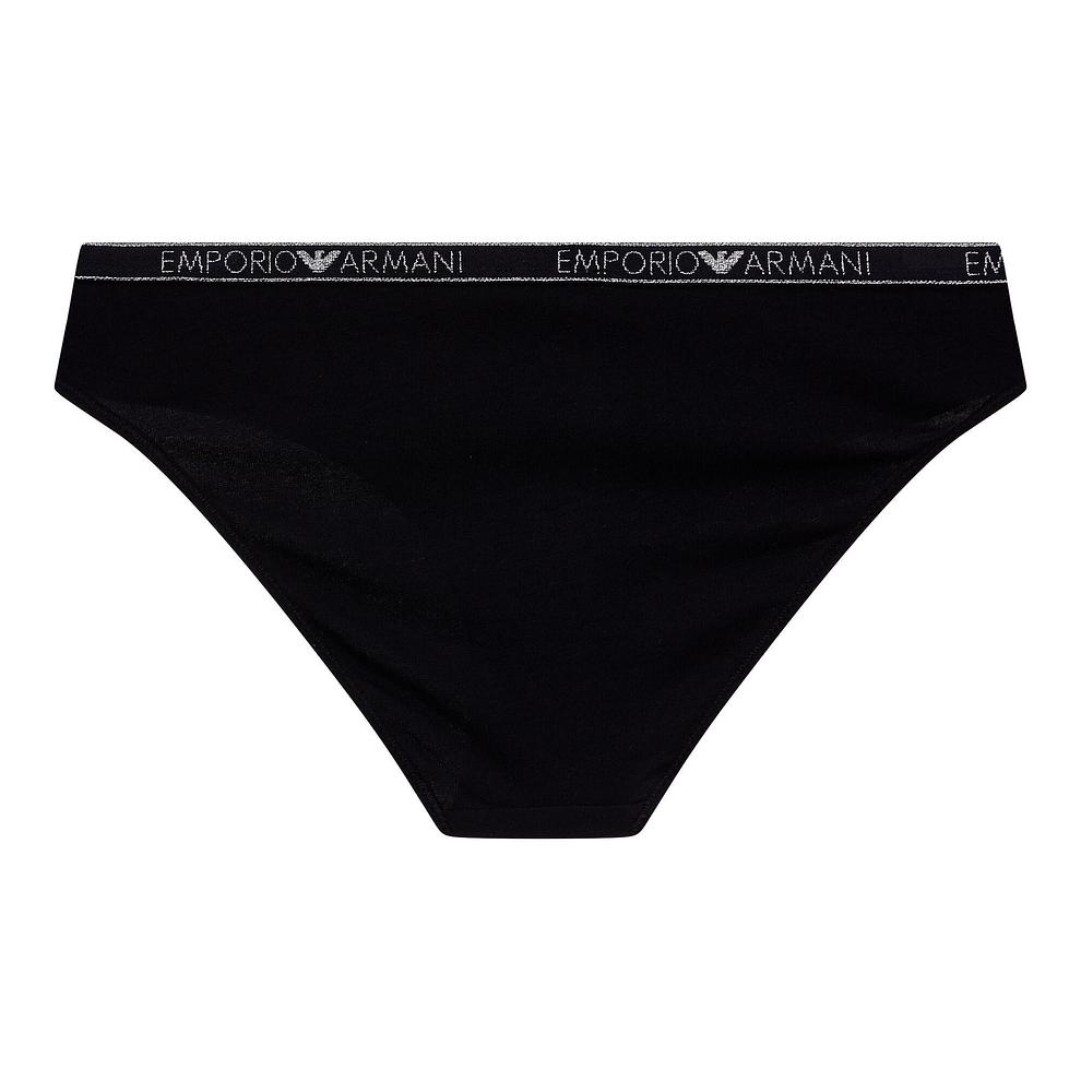 Emporio Armani Underwear엠포리오 아르마니 언더웨어 메탈릭 풀로고 코튼 푸쉬업 브라 And 브리프 세트 S