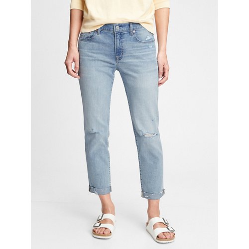 Gap Adults갭 ★갭 여성 21년 Spring★ 워시드 디스트로이드 데님 팬츠 Sivillage 에스아이빌리지