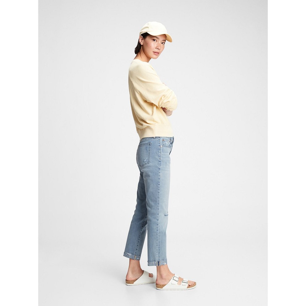 Gap Adults갭 ★갭 여성 21년 Spring★ 워시드 디스트로이드 데님 팬츠 Sivillage 에스아이빌리지