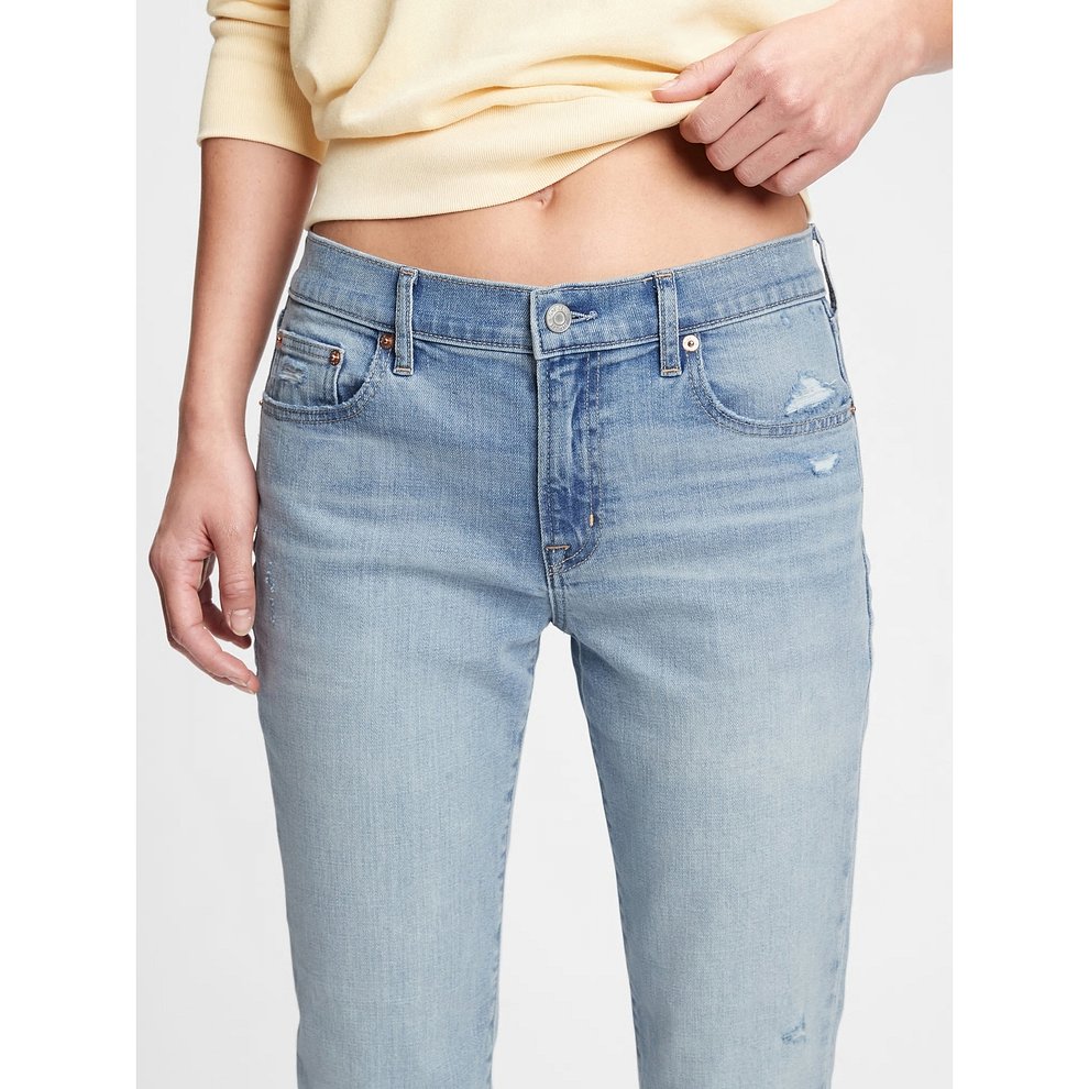 Gap Adults갭 ★갭 여성 21년 Spring★ 워시드 디스트로이드 데님 팬츠 Sivillage 에스아이빌리지