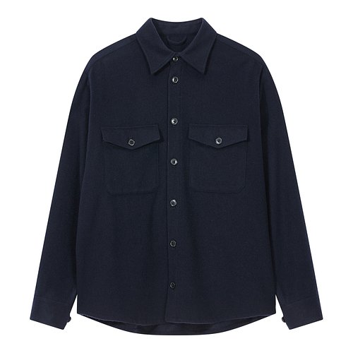 Jlindeberg제이린드버그 Men Collection 플랫 울 루즈핏 오버셔츠 Sivillage 에스아이빌리지
