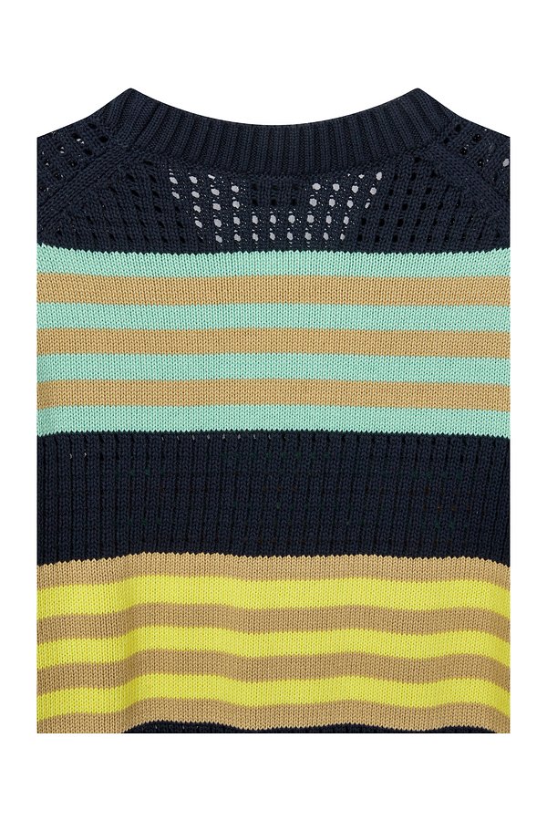 Paul Smith폴스미스 Ps Paul Smith 여성 배색 스트라이프 네트 스웨터 Sivillage 에스아이빌리지