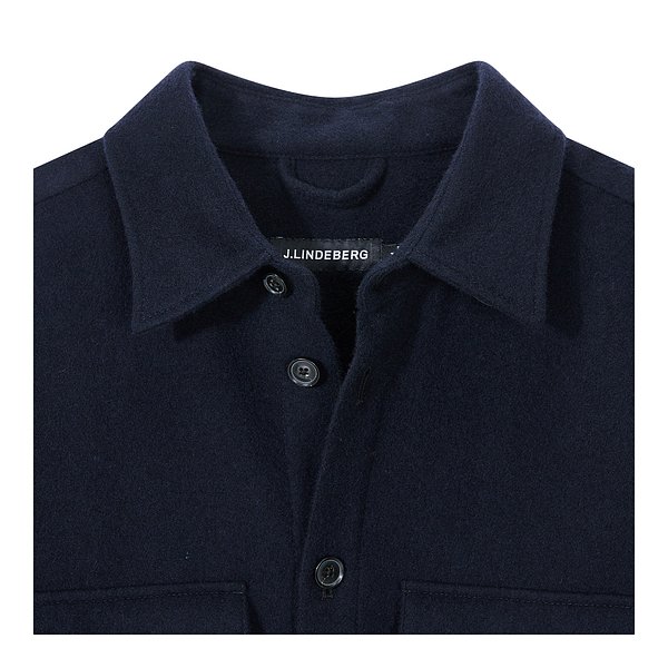 Jlindeberg제이린드버그 Men Collection 플랫 울 루즈핏 오버셔츠 Sivillage 에스아이빌리지