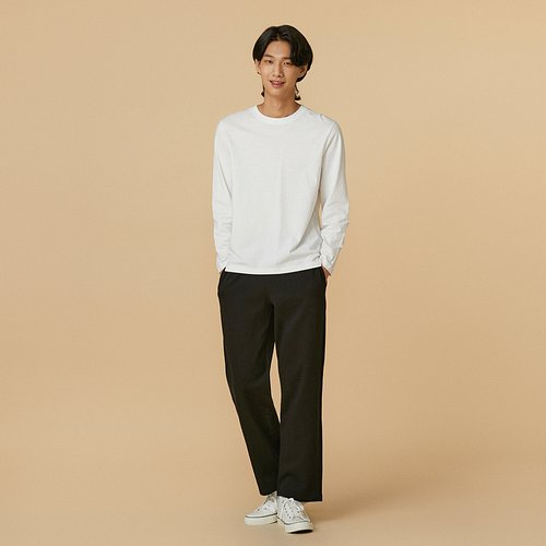 Jaju자주 남 스웨트 스트레이트 팬츠 Sivillage 에스아이빌리지