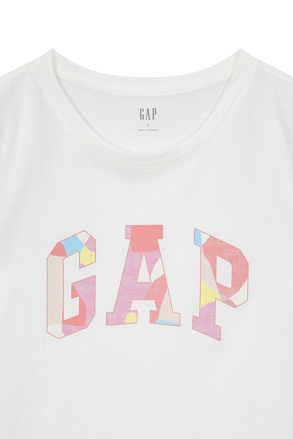 Gap Adults갭 여성 패턴드 로고 코튼 티셔츠 Sivillage 에스아이빌리지