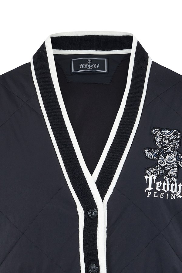 Philipp Plein Golf필립플레인 골프 Women 테디 윈드프루프 스웨터 가디건 Sivillage 에스