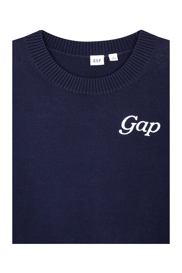 Gap Adults갭 여성 자수 로고 코튼 니트 Sivillage 에스아이빌리지