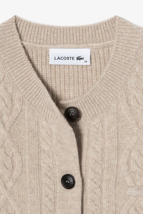 Lacoste라코스테 라코스테 여성 케이블 크롭 가디건 Af769e 53n Cb8 Sivillage 에스아이빌리지