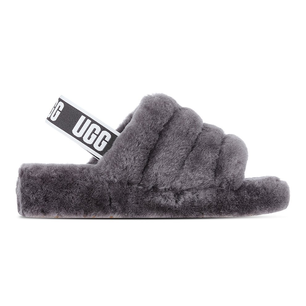 Ugg어그 For Women Ugg 스트랩 퍼 슬리퍼 플러프 예 슬라이드 Sivillage 에스아이빌리지