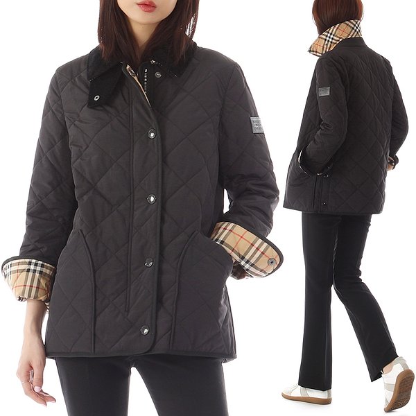 Burberry버버리 23fw 버버리 다이아몬드 퀼팅 반 자켓 8021751 A1189 Sivillage 에스아이빌리지