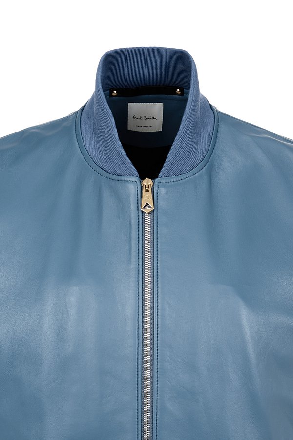 Paul Smith폴스미스 스트라이프 시보리 레더 봄버 자켓 Sivillage 에스아이빌리지