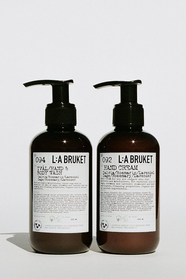 La Bruket 라부르켓 듀오 키트 4 핸드 워시 And 크림 세이지 로즈마리 라벤더 190ml 2 S I Village