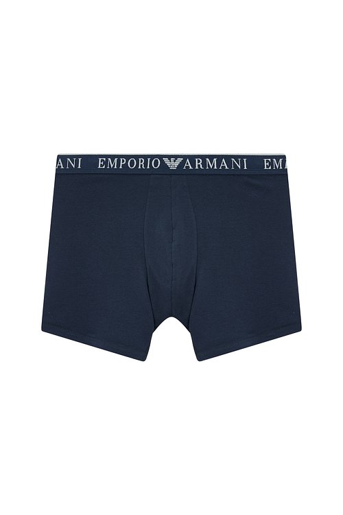 Emporio Armani Underwear엠포리오 아르마니 언더웨어 남성 엠보 로고 밴딩 코튼 롱 드로즈 Si