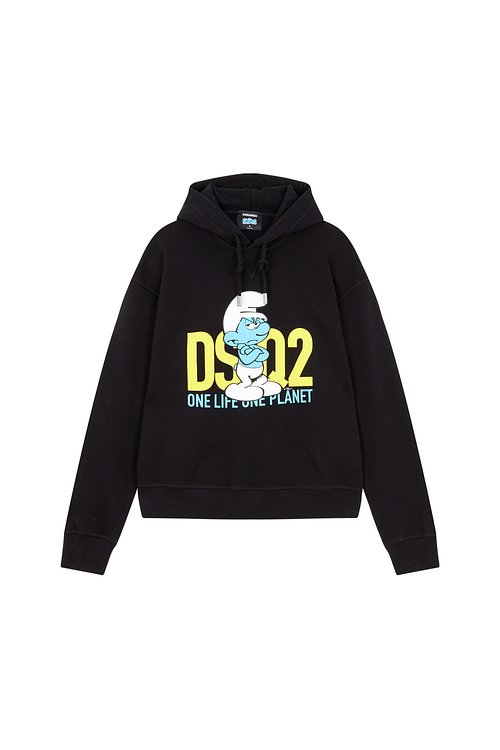 Dsquared2디스퀘어드2 여성 투덜이 스머프 후드 티셔츠 Sivillage 에스아이빌리지