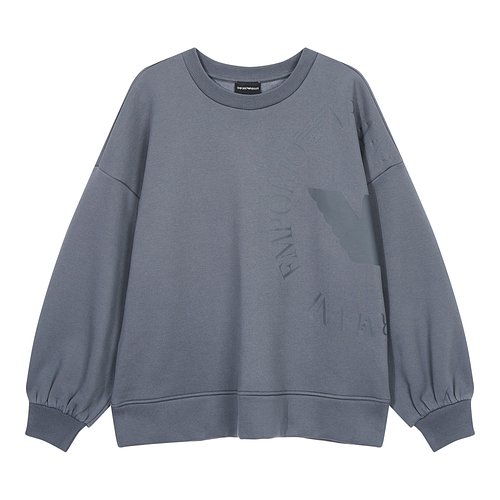 Emporio Armani엠포리오 아르마니 여성 사이드 로고 벌룬 소매 맨투맨 Sivillage 에스아이빌리지