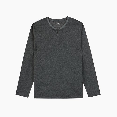 Jaju자주 남 면 혼방 트임넥 스트라이프 티 Sivillage 에스아이빌리지