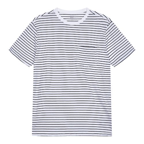Gap Adults갭 ★갭 남성 20년 Spring★ 스트라이프 원 포켓 반팔 티셔츠 Sivillage 에스아이빌리지